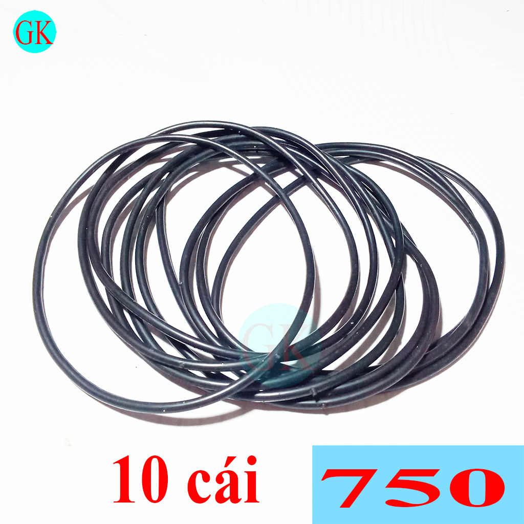 (10 cái) Ron cao su máy bơm 750, 1hp, cá sấu [K-24-13]